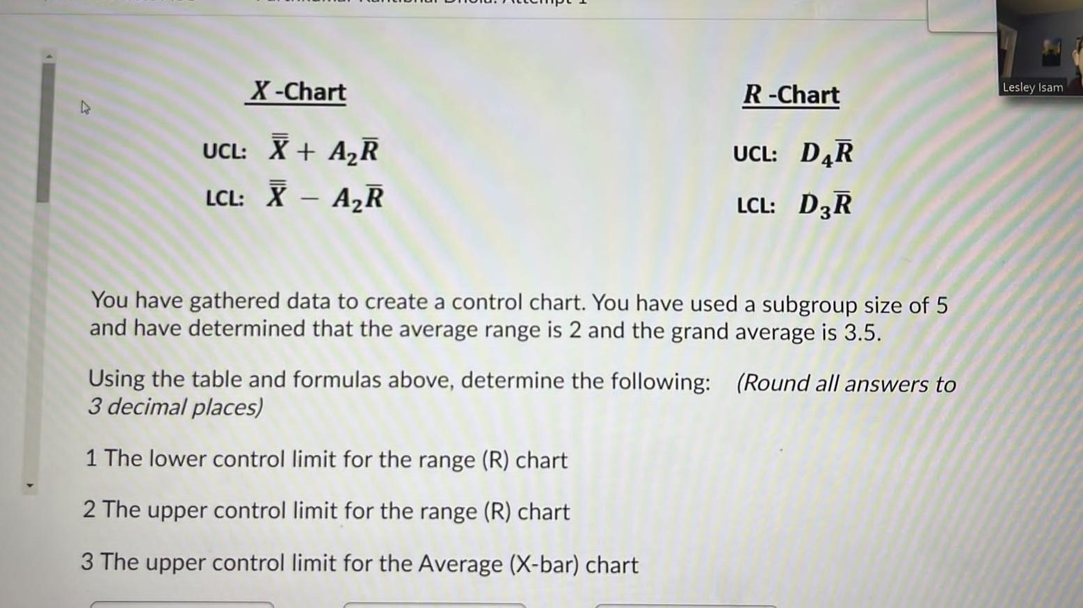 Solved Parthkumar Kantibhai Dhola: Attempt 1 X-Chart UCL: | Chegg.com