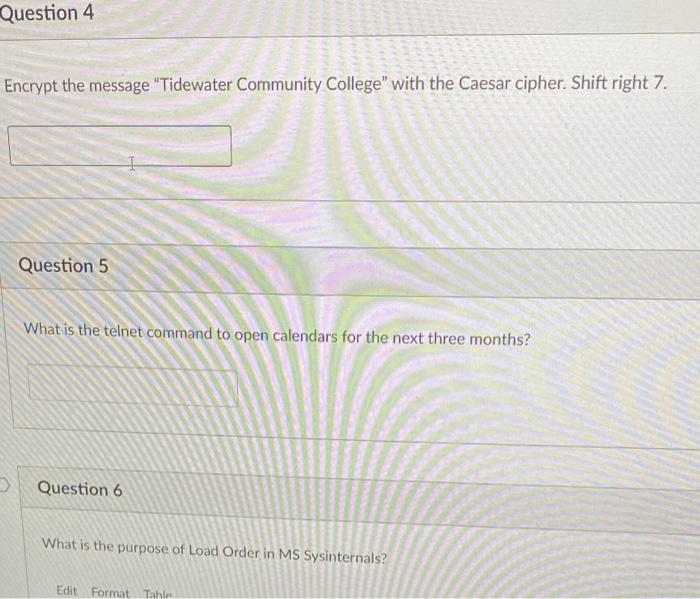 Solved Encrypt the message "Tidewater Community College" | Chegg.com
