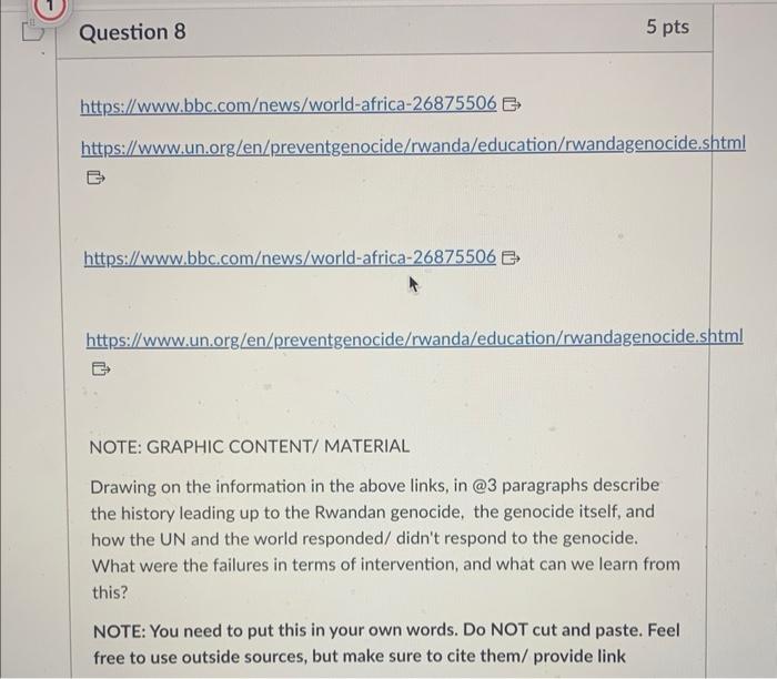 NOTE: GRAPHIC CONTENT/ MATERIAL Drawing on the | Chegg.com