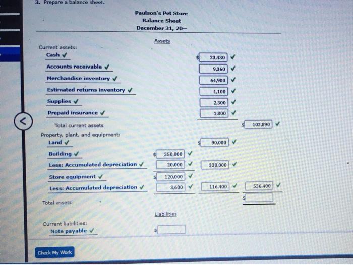 Solved Income Statement, Statement of Owner's Equity, and | Chegg.com