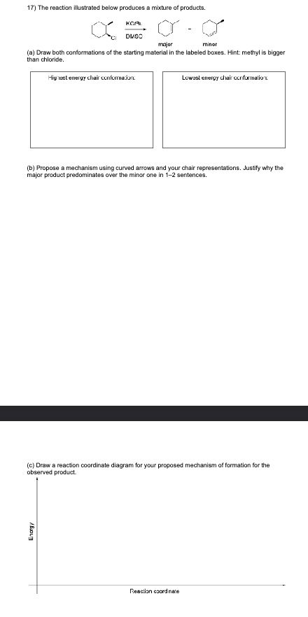 Solved 17) ﻿The reaction illustrated below produces a | Chegg.com