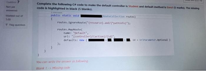 Solved Complete the following C f code to make the default | Chegg.com