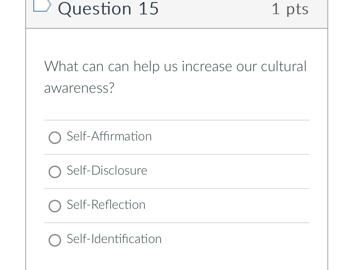 Solved Question 151ptsWhat can can help us increase our | Chegg.com