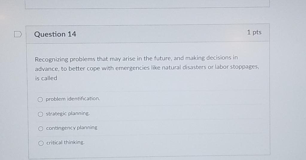 Solved Question 141ptsRecognizing problems that may arise in | Chegg.com