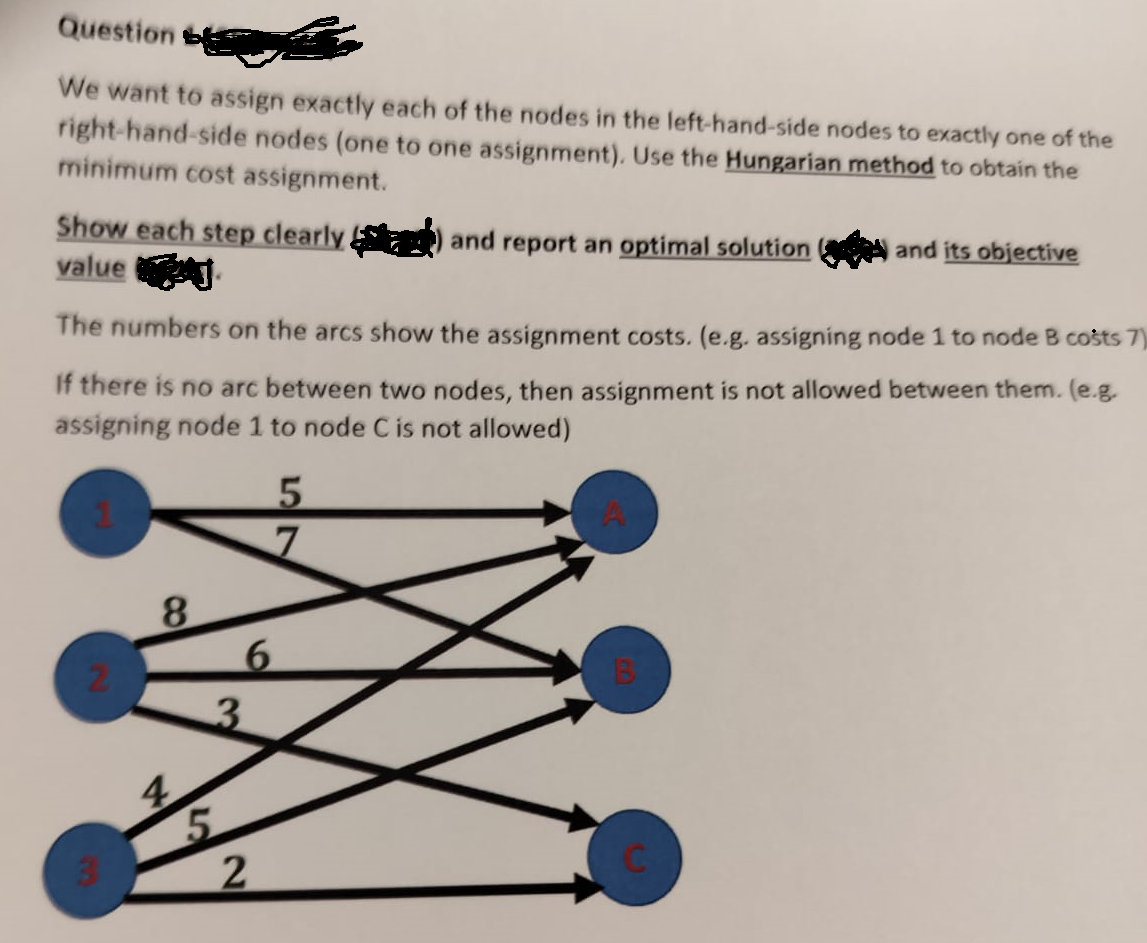 Solved Question 6We want to assign exactly each of the nodes | Chegg.com