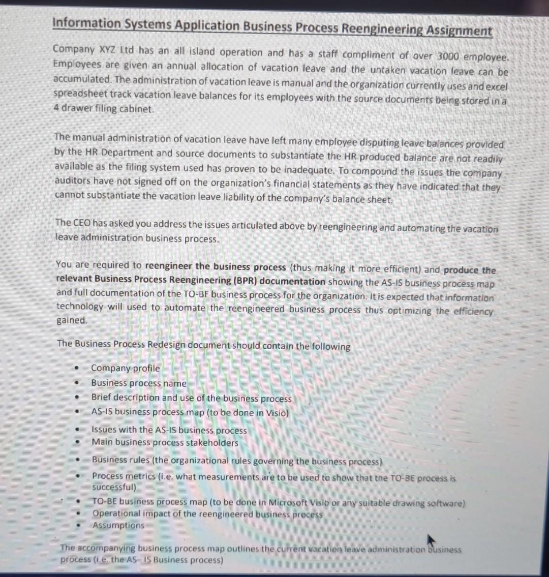 Solved Information Systems Application Business Process | Chegg.com