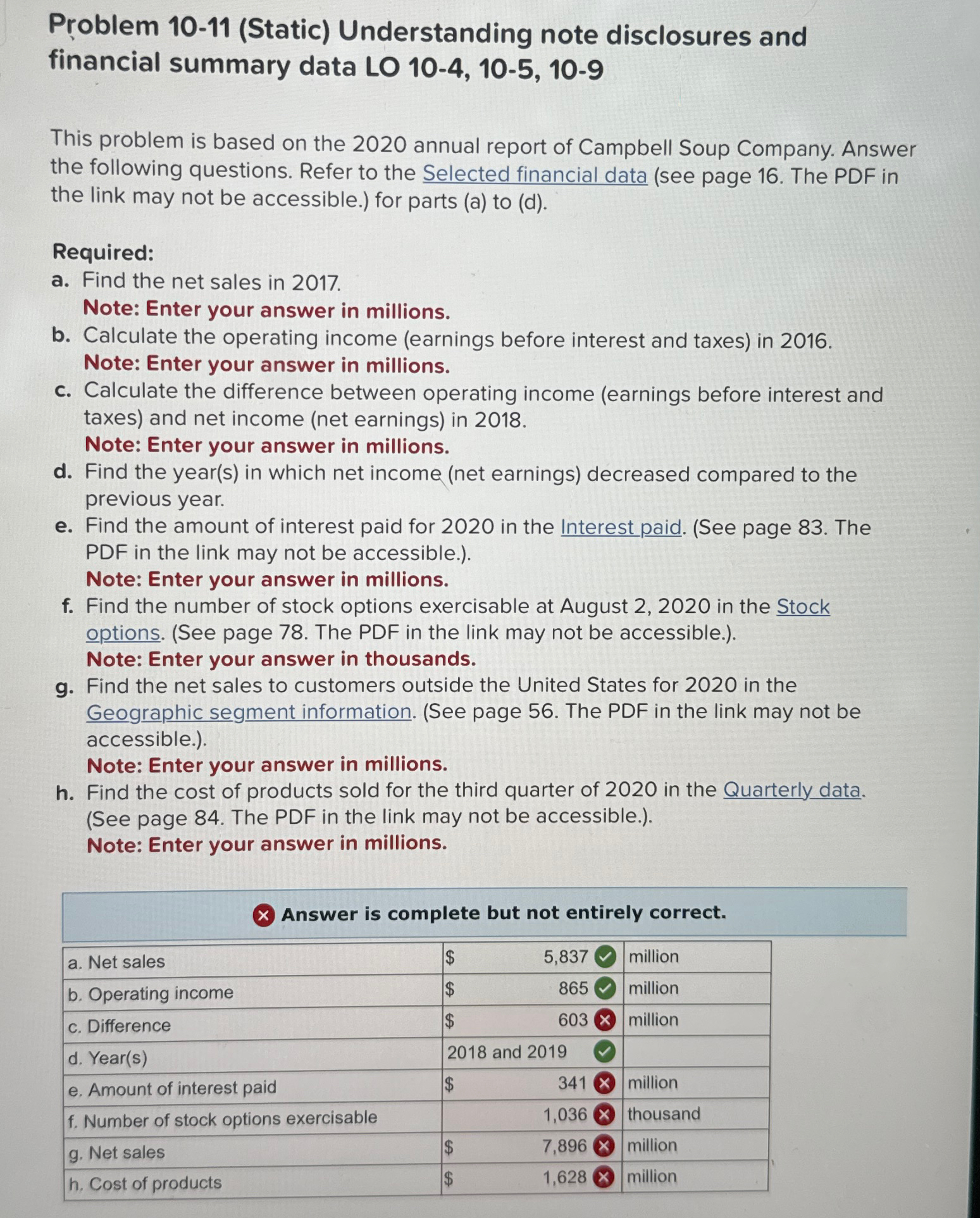 Solved Problem 10-11 (Static) ﻿Understanding note | Chegg.com