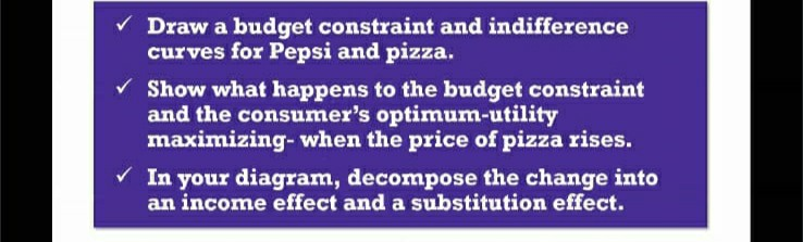 Solved Draw a budget constraint and indifference curves | Chegg.com