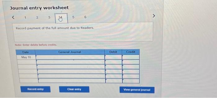 Solved Journal entry worksheet Record payment of cash for | Chegg.com