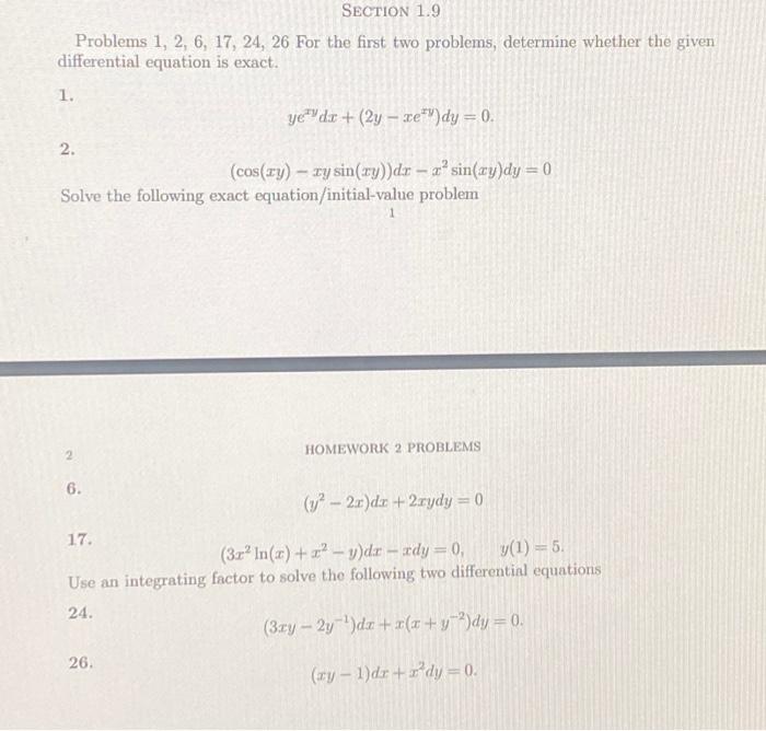 Solved Problems 1 2 6 17 24 26 For The First Two 