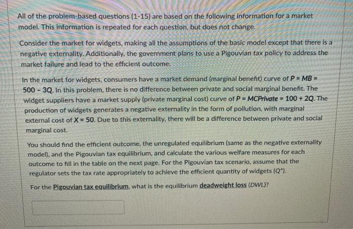 Solved All of the problem-based questions (1-15) are based | Chegg.com