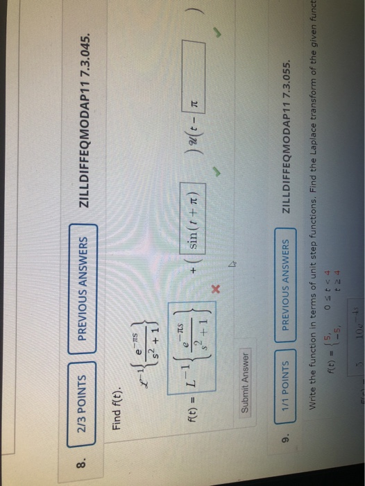 Solved 2/3 POINTS PREVIOUS ANSWERS ZILLDIFFEQMODAP11 | Chegg.com