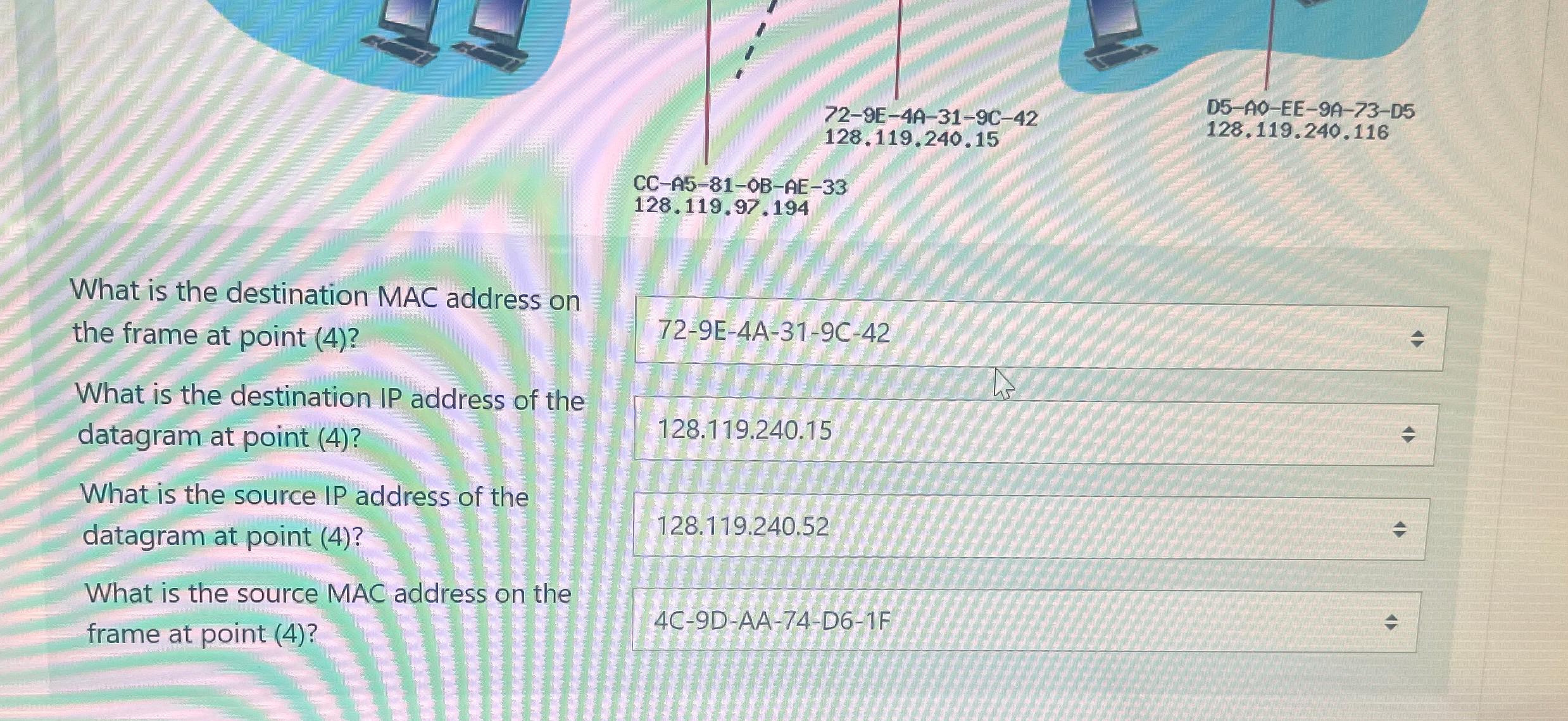 Solved 6.4-9Network- ﻿and Link-layer addressing: an | Chegg.com