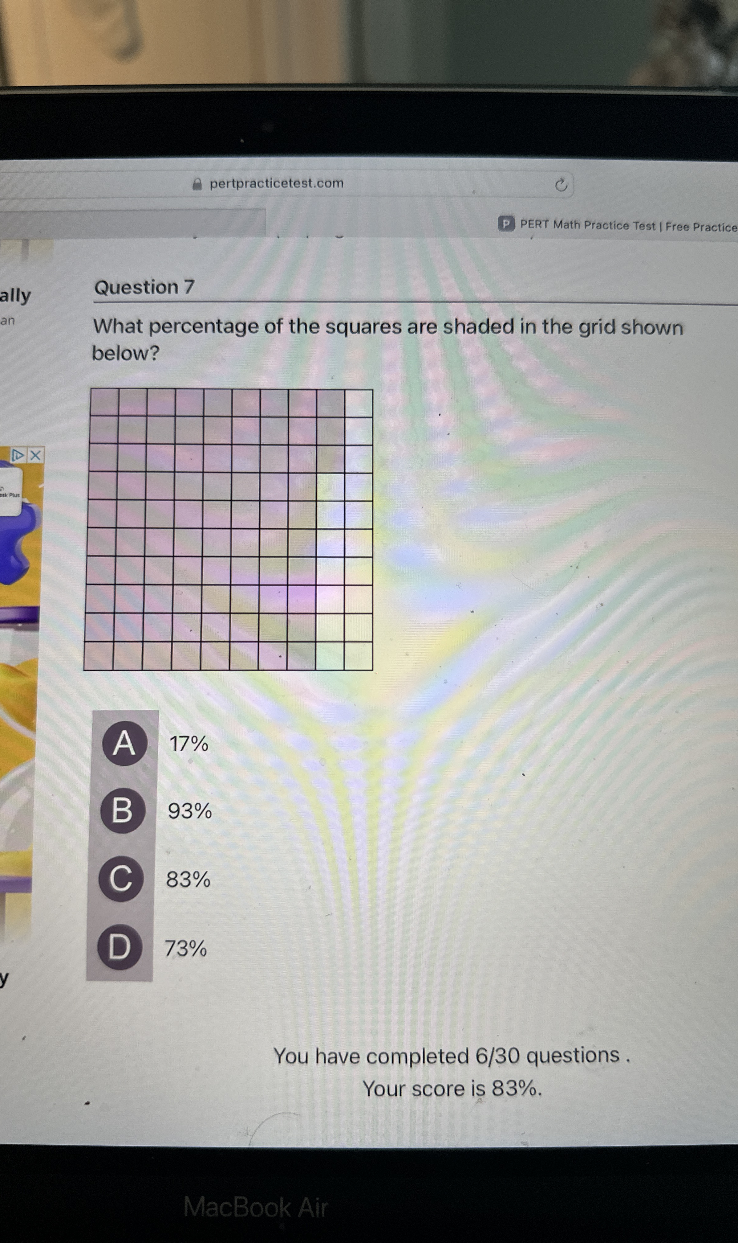 Solved pertpracticetest.comPERT Math Practice Test I Free | Chegg.com