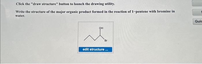 Solved Click the "draw structure" button to launch the | Chegg.com
