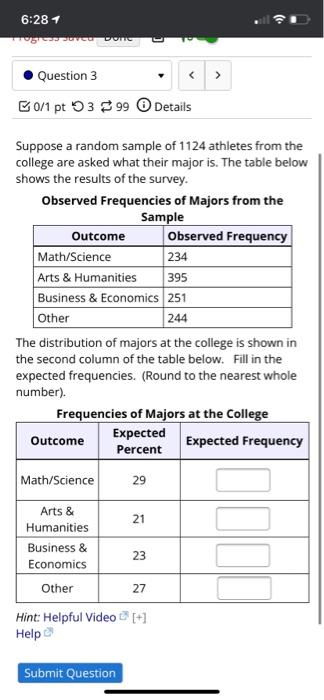 Solved 6 28 1 Donc Question 3 B0 1 Pt 399 Details Suppose A