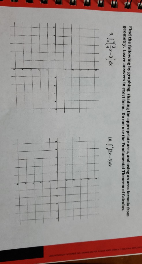 Solved Find the following by graphing, shading the | Chegg.com