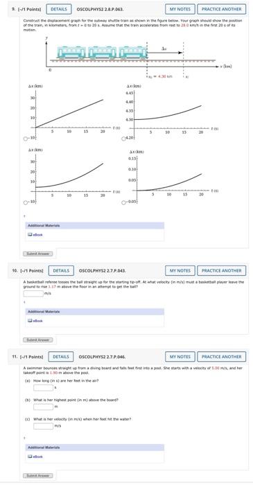 Solved [B Points] OSCOLPHYS2 2.8.WA.042.TUTORIAL. (a) The | Chegg.com