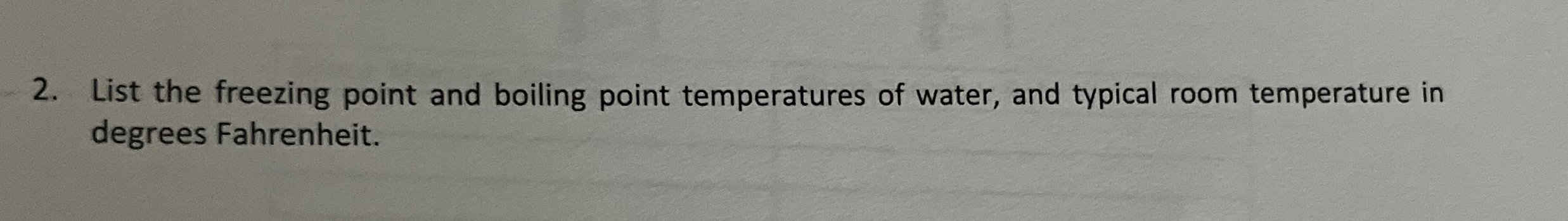 Solved List the freezing point and boiling point | Chegg.com