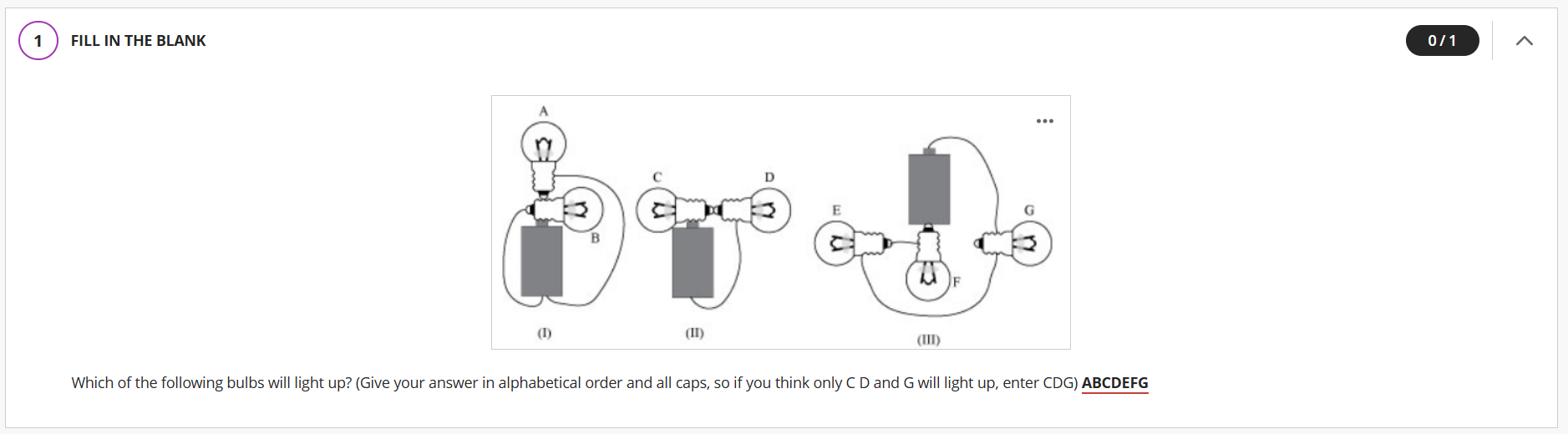 Solved 1 ﻿FILL IN THE BLANK \( 0 / 1 \) ﻿Which of the | Chegg.com