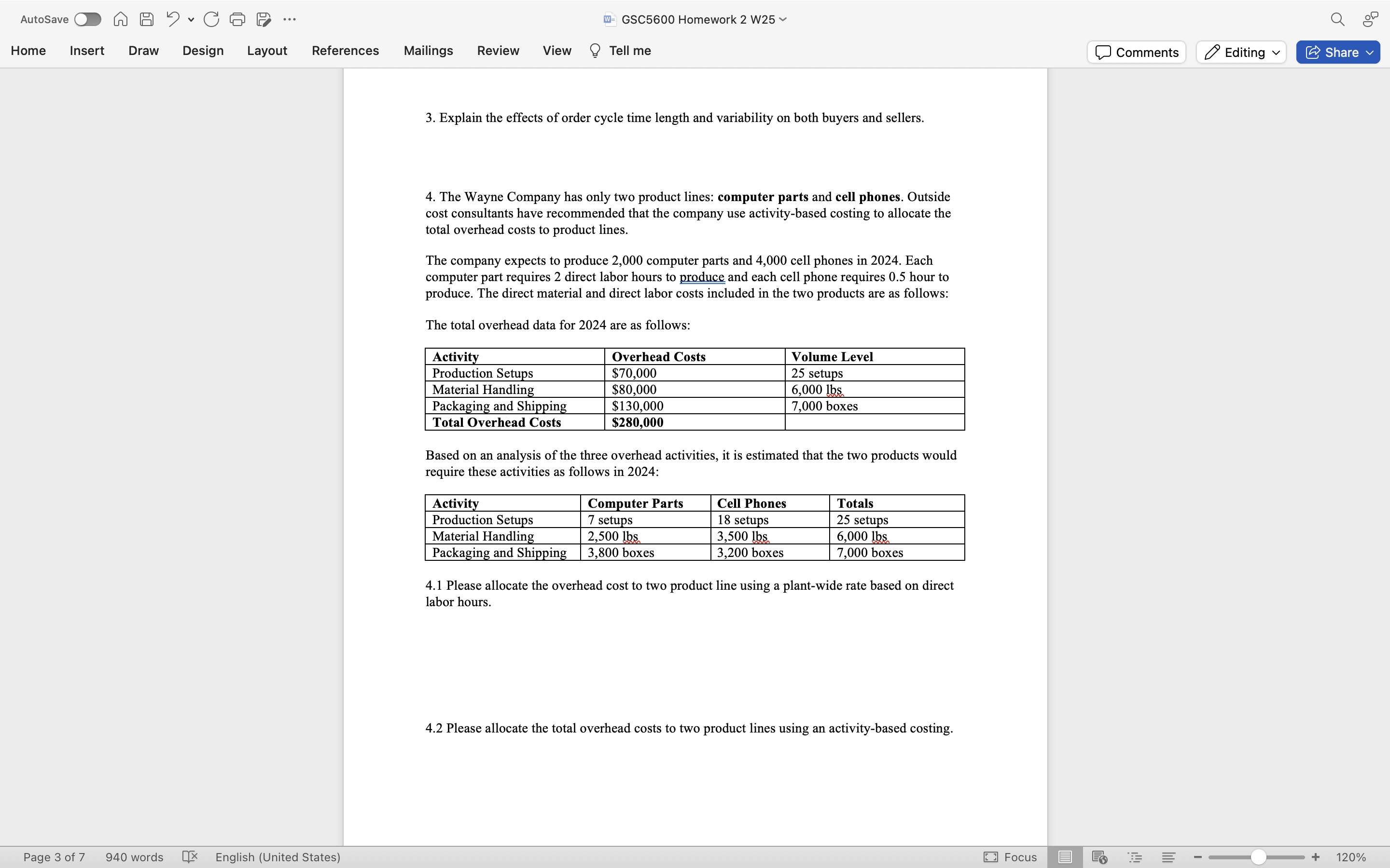 Solved 3. ﻿Explain the effects of order cycle time length | Chegg.com