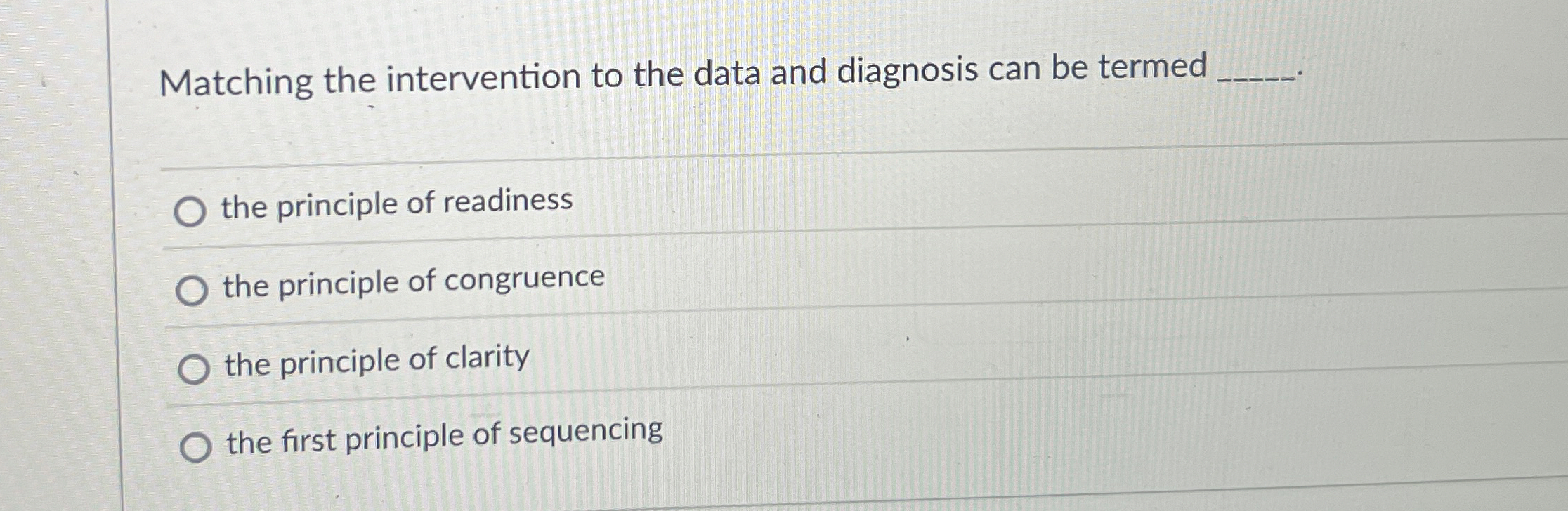 Solved Matching the intervention to the data and diagnosis | Chegg.com
