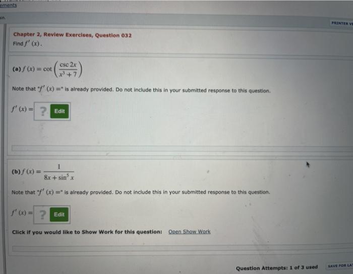 Solved ements PRINTERVE Chapter 2, Review Exercises, | Chegg.com Solved ements PRINTERVE Chapter 2, Review Exercises, | Chegg.com