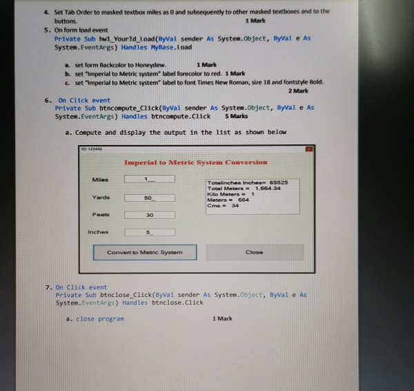Solved biem Write a program to convert Imperial System | Chegg.com