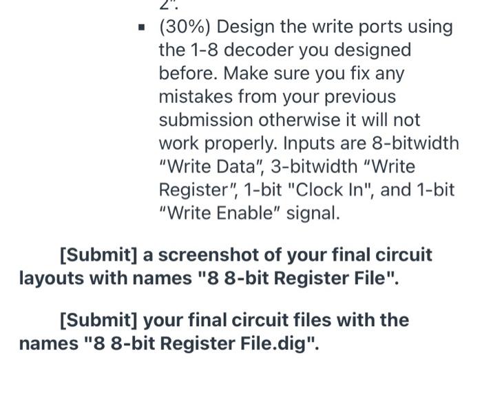 Solved 8 8-bit Register: o Overview: The 8 8-bit Register | Chegg.com