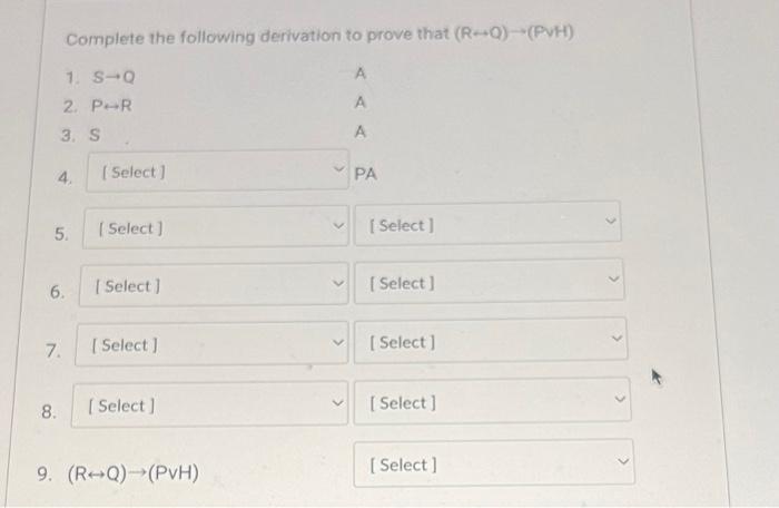 Complete the following derivation to prove that | Chegg.com