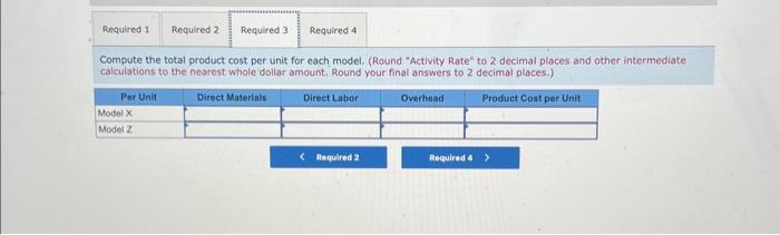 Solved Using activity-based costing, compute the | Chegg.com