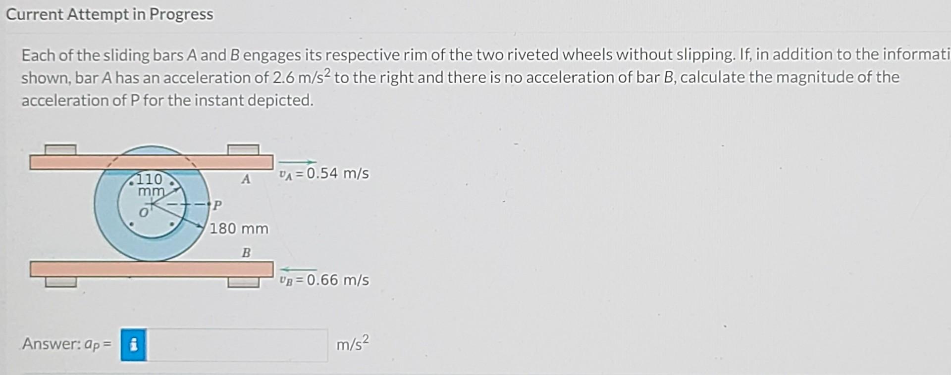 Solved Each of the sliding bars A and B engages its | Chegg.com