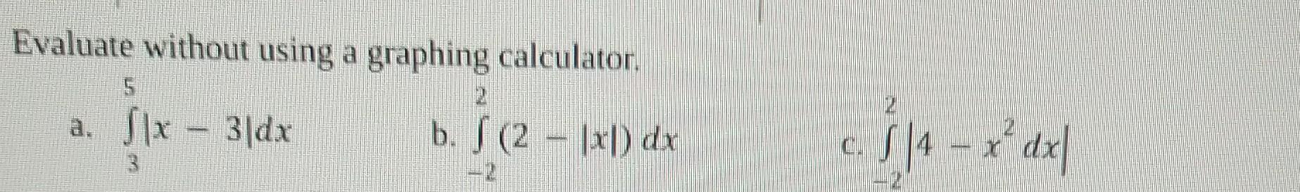 Solved Evaluate without using a graphing calculator. a. | Chegg.com