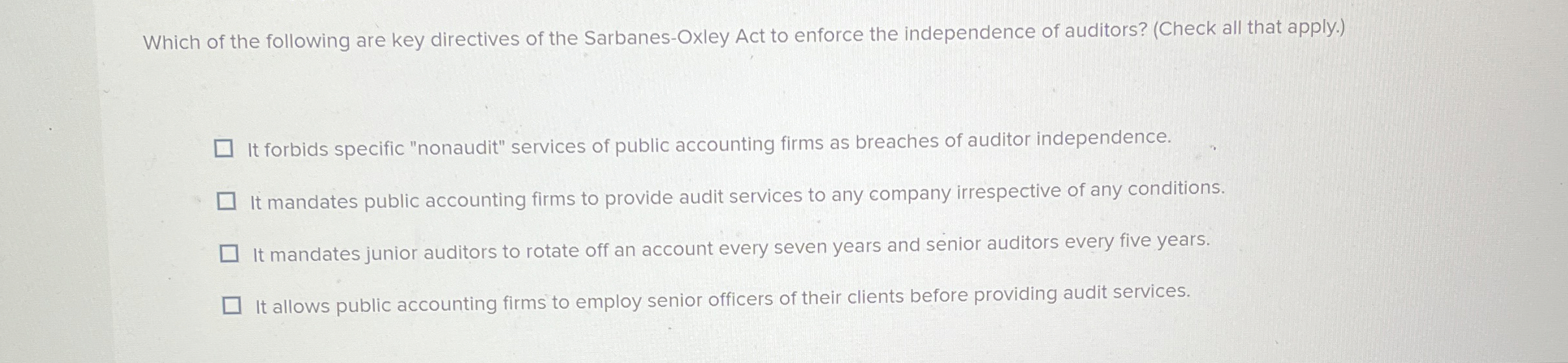 Solved Which of the following are key directives of the | Chegg.com