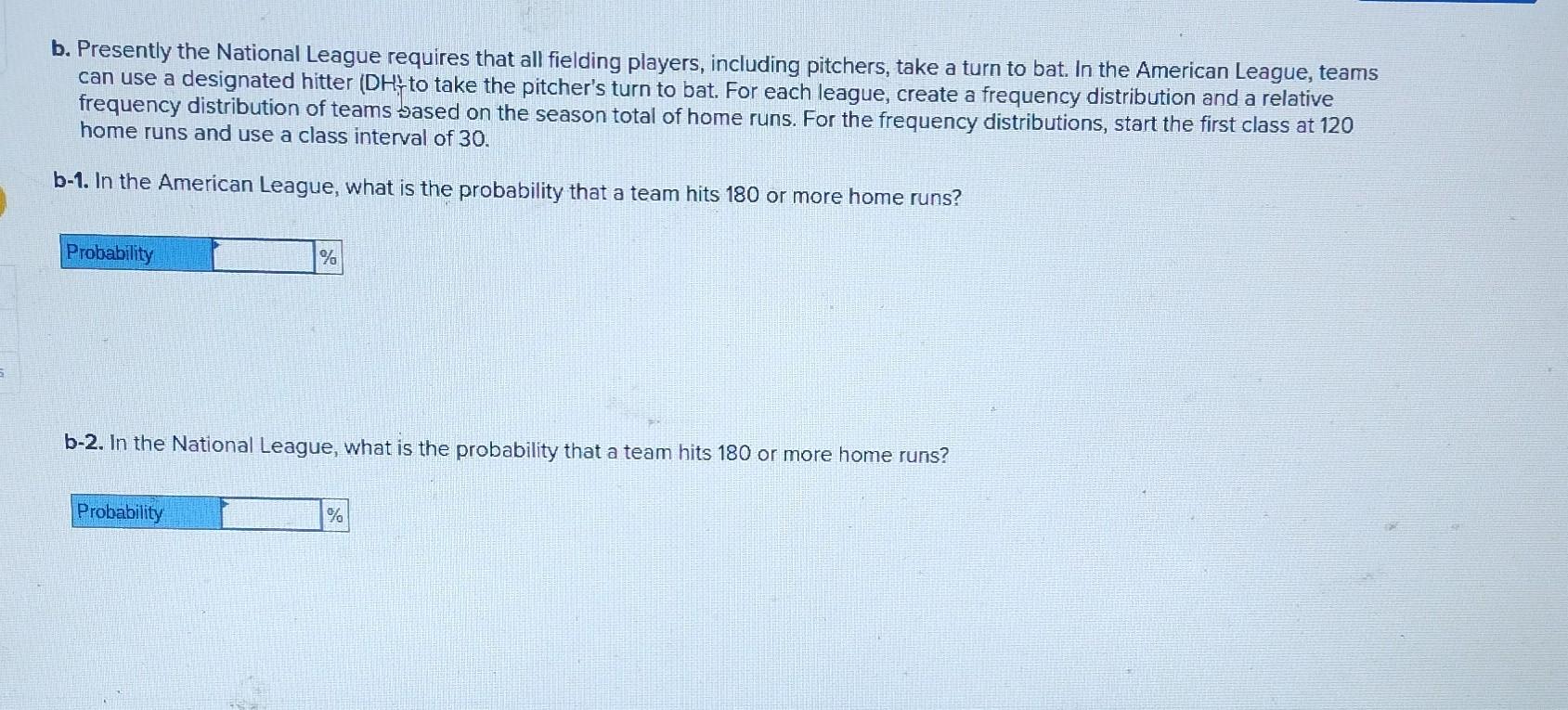 Solved The Baseball data set reports information on the 30 | Chegg.com