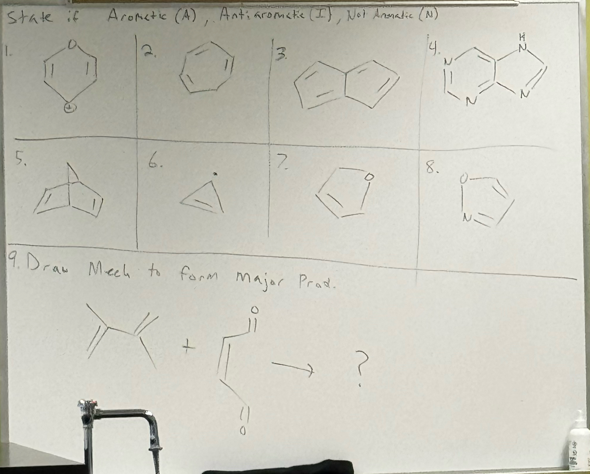 Solved I.9. ﻿Draw Meek to form Majar Prad. | Chegg.com