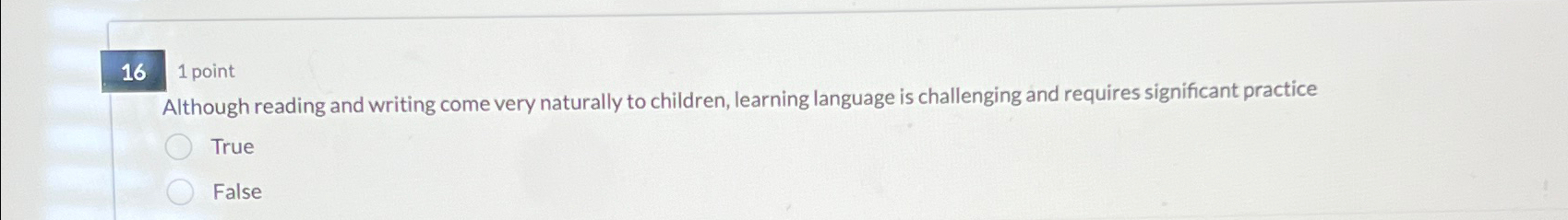 Solved 161 ﻿pointAlthough reading and writing come very | Chegg.com