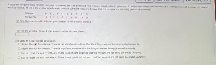 Solved (a) find the cest Matistic (Aeynd your answer to twe | Chegg.com