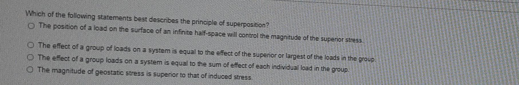 Solved Which of the following statements best describes the | Chegg.com