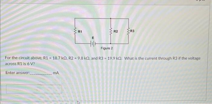 Solved For the circuit above, R1=18.7kΩ,R2=9.8kΩ, and | Chegg.com