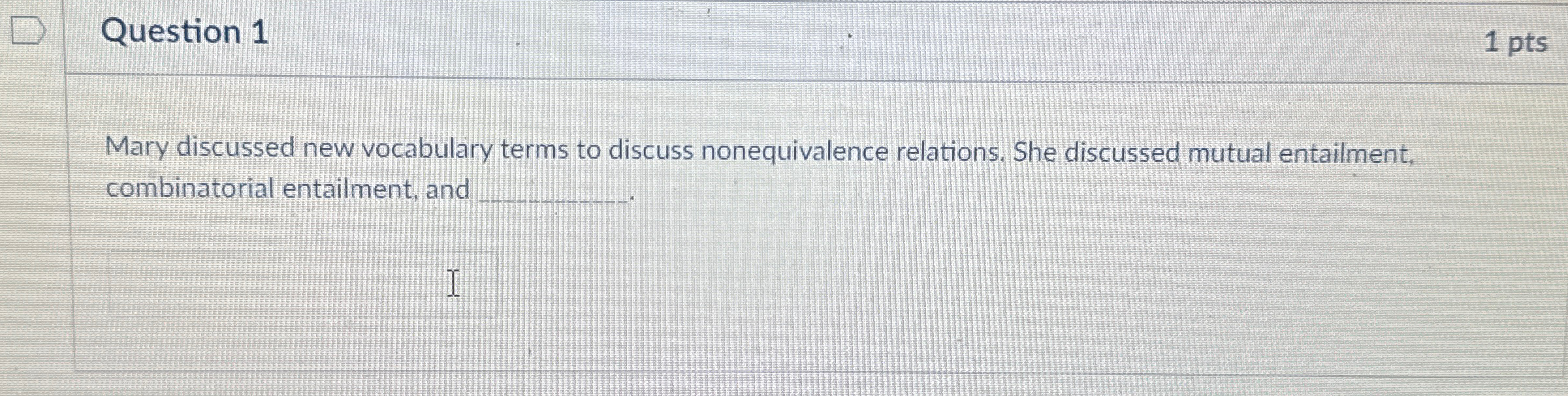 Solved Question 11 ﻿ptsMary discussed new vocabulary terms | Chegg.com