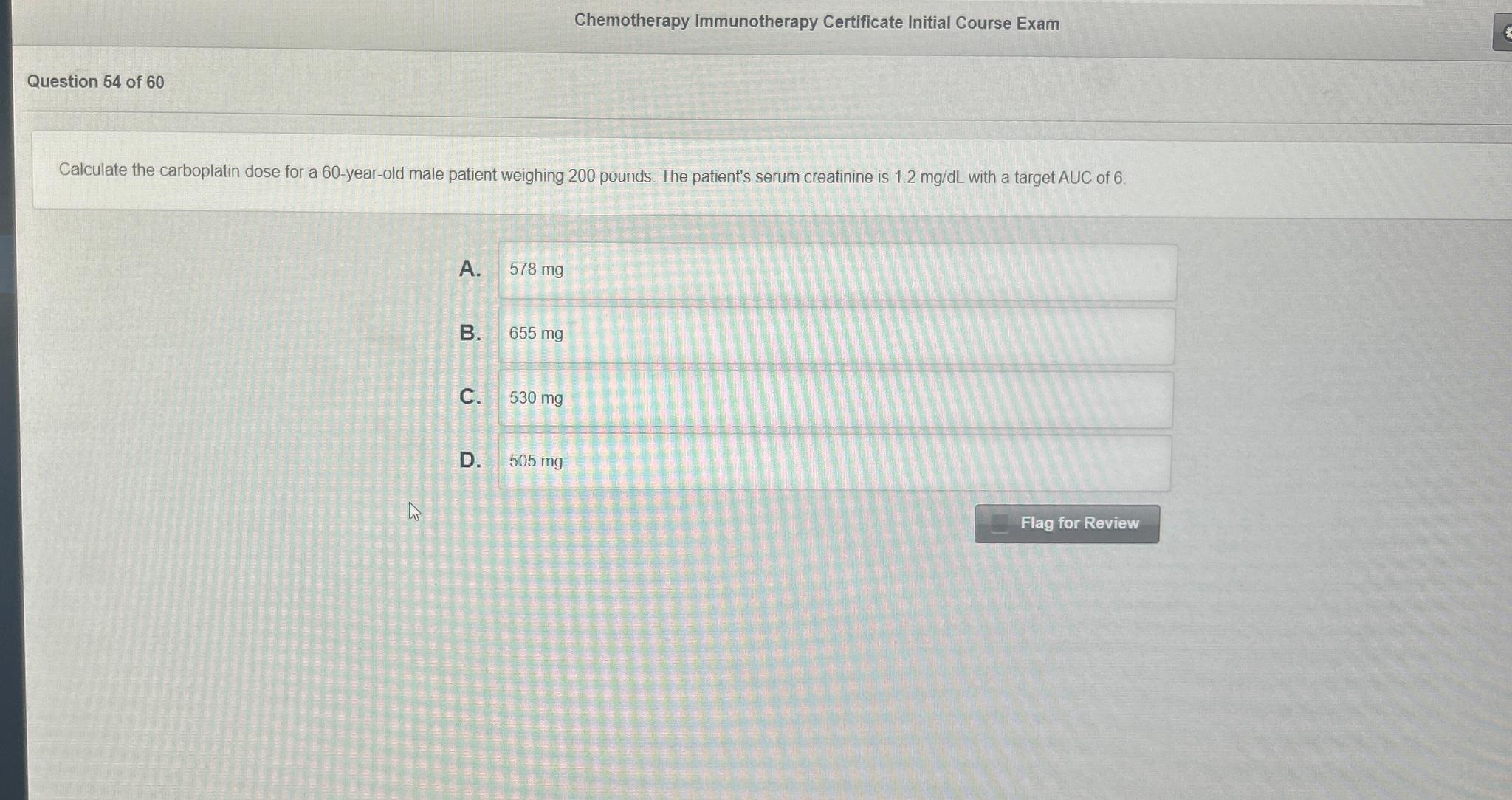 Solved Chemotherapy Immunotherapy Certificate Initial Course | Chegg.com