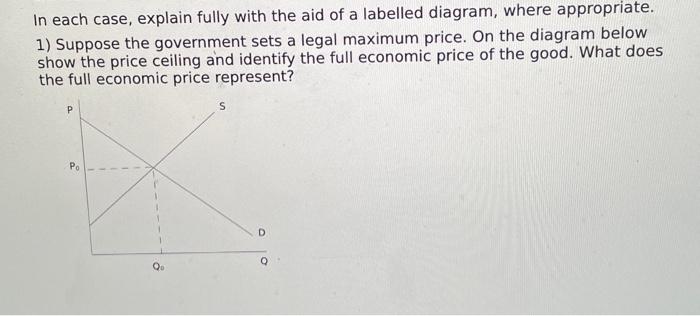 Solved In each case, explain fully with the aid of a | Chegg.com