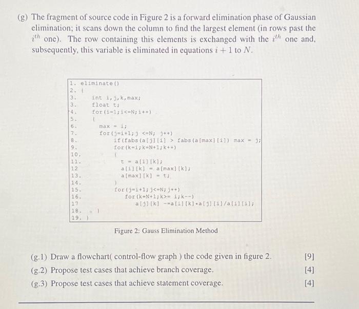 Solved (g) The fragment of source code in Figure 2 is a | Chegg.com