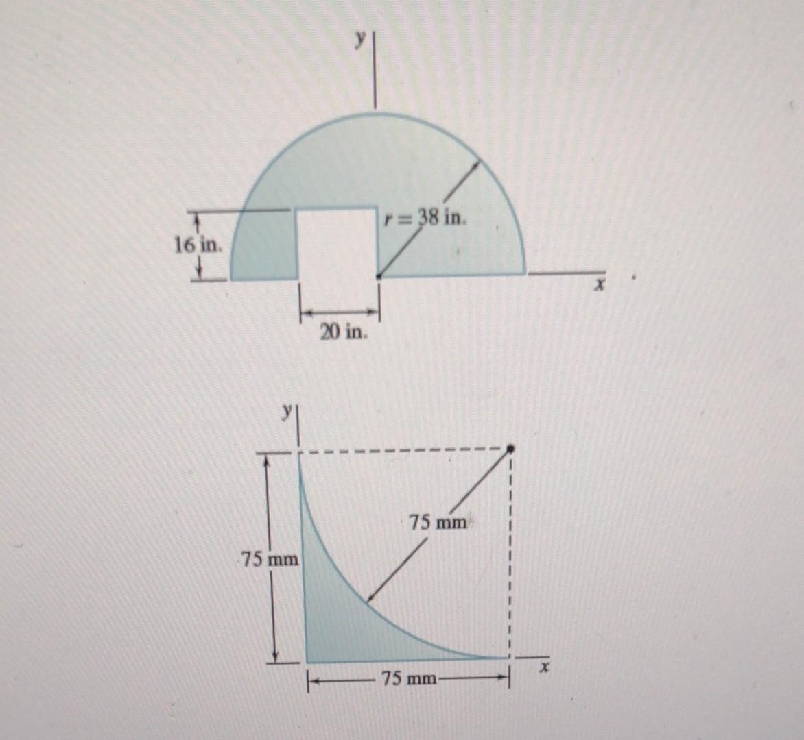 Solved Locate the centroid of the plane area shown. | Chegg.com