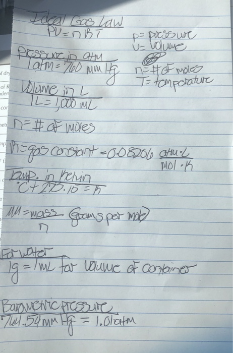 Trial 1 Trial 2 Mass of dry RBF with cap Mass of RBF, | Chegg.com