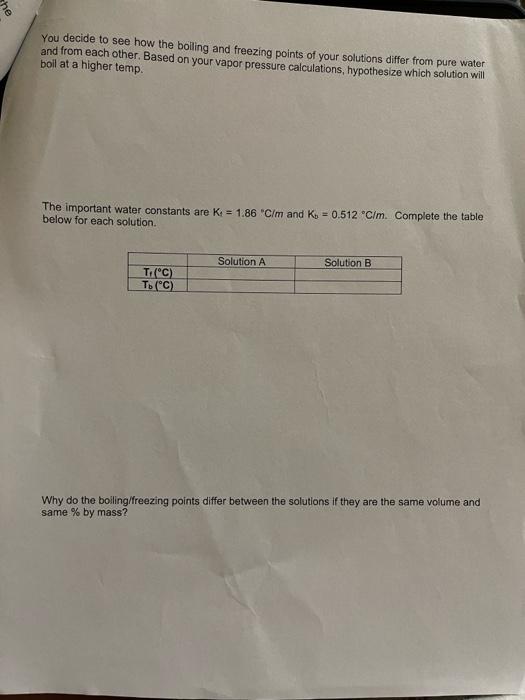 Solved How do IMF affect solutions? What do we need to take | Chegg.com