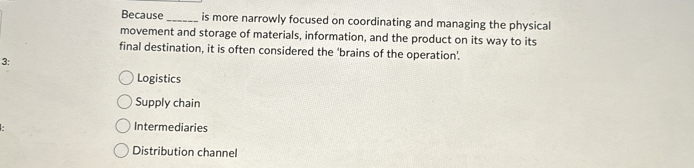 Solved Because q, ﻿is more narrowly focused on coordinating | Chegg.com