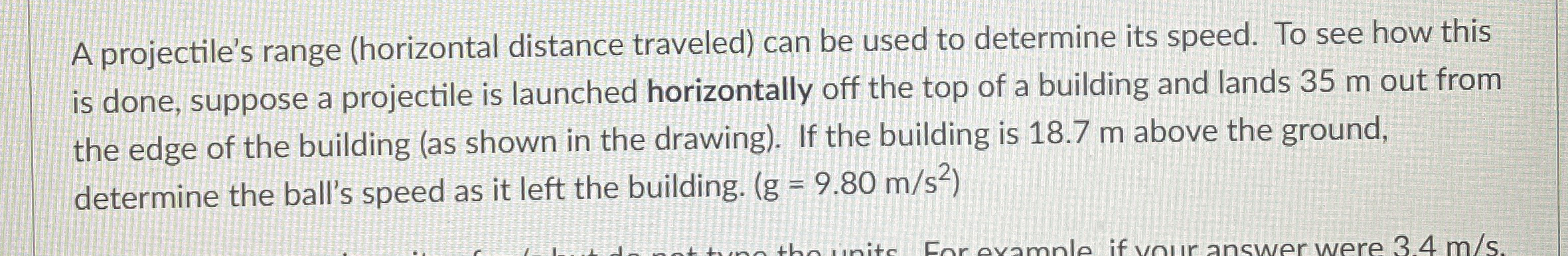Solved A projectile's range (horizontal distance traveled) | Chegg.com