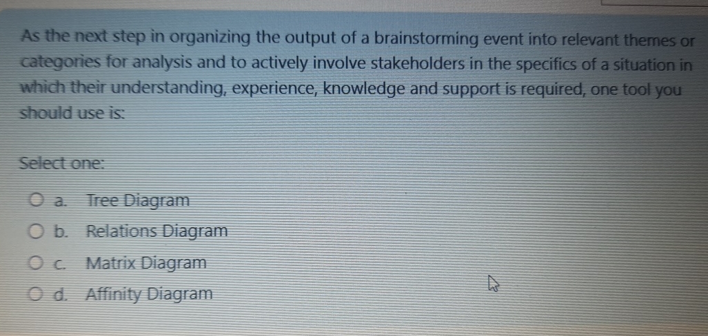 Solved As the next step in organizing the output of a | Chegg.com